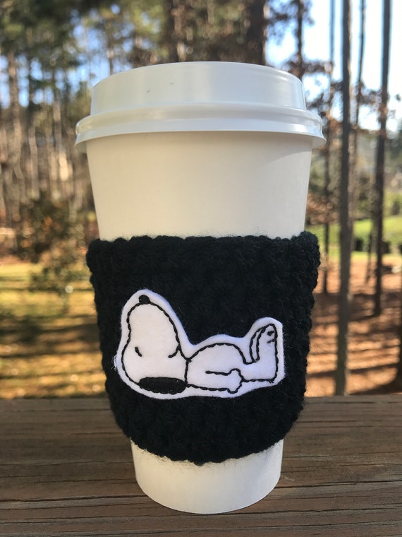 Snoopy Inspired Coffee Cozy | Etsy