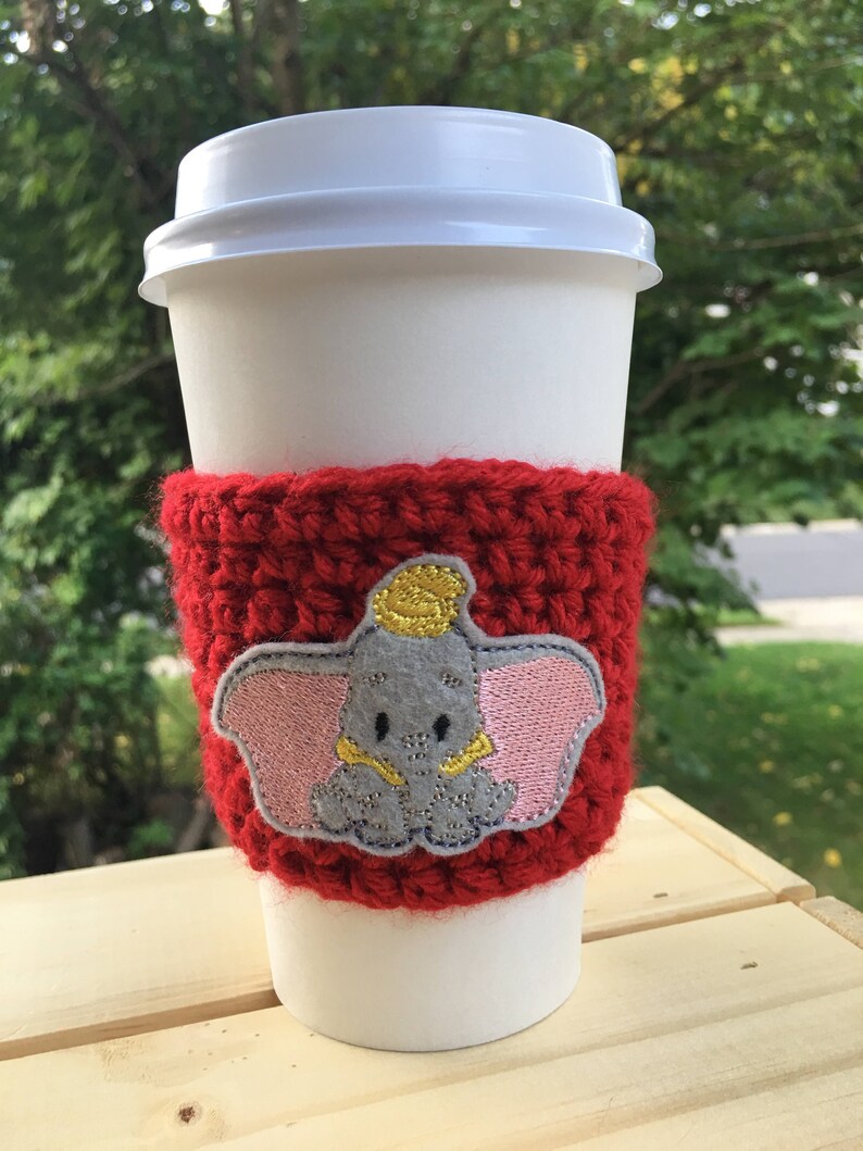 Dumbo Inspired Coffee Cozy - Etsy