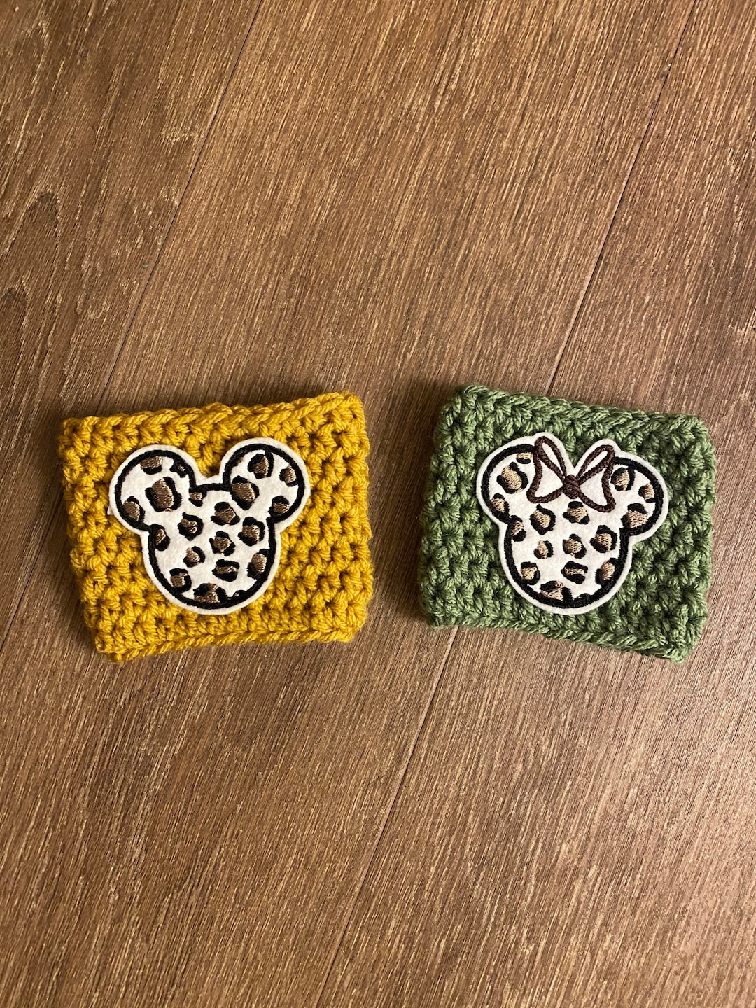 Mr and Mrs Leopard Mouse Coffee Cozy - Etsy