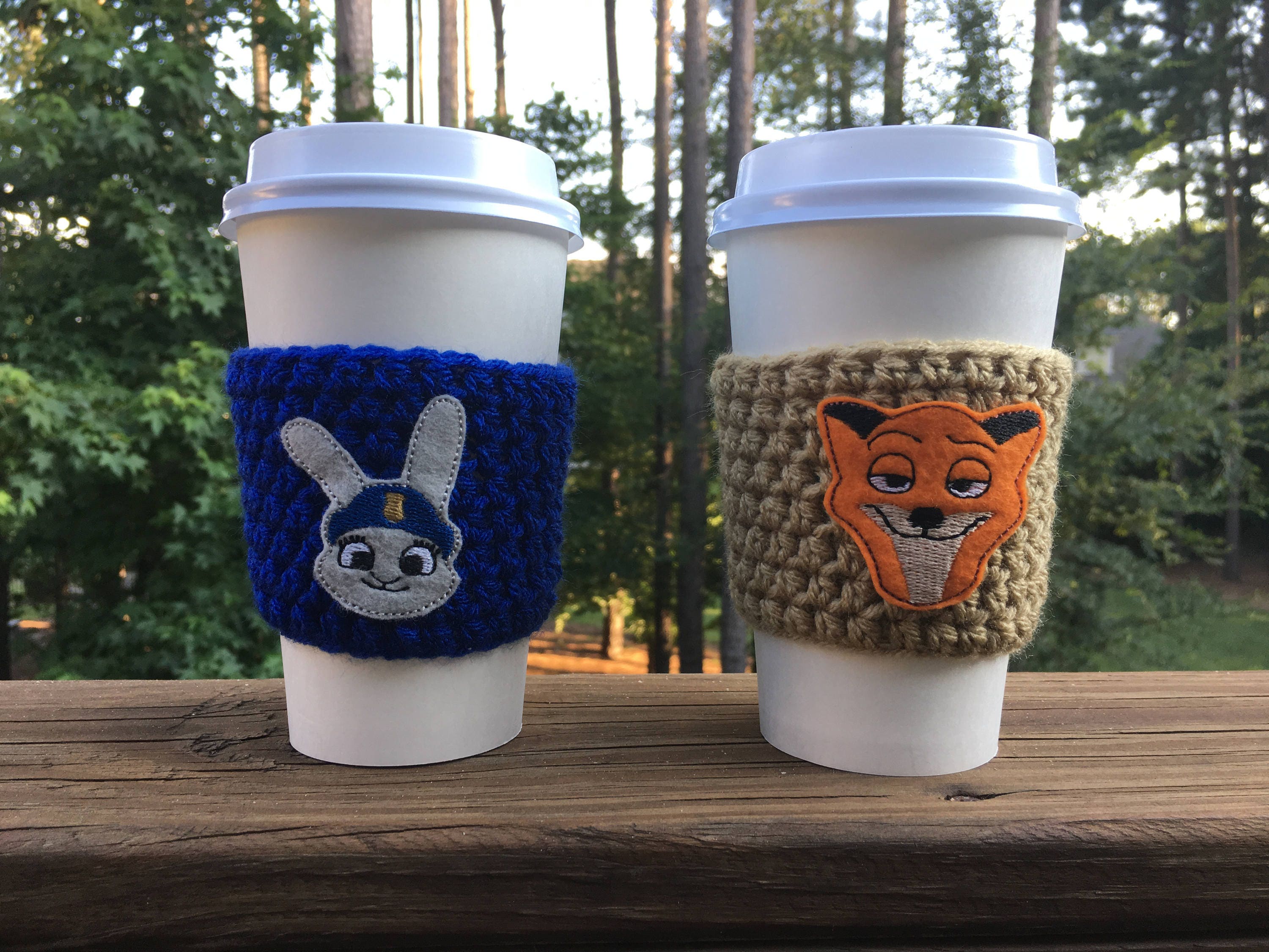Zootopia Inspired Crochet Coffee Cozy - Etsy