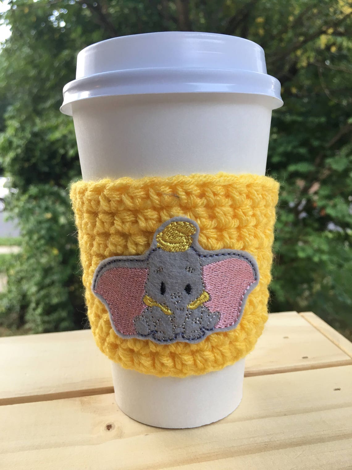 Dumbo Inspired Coffee Cozy | Etsy