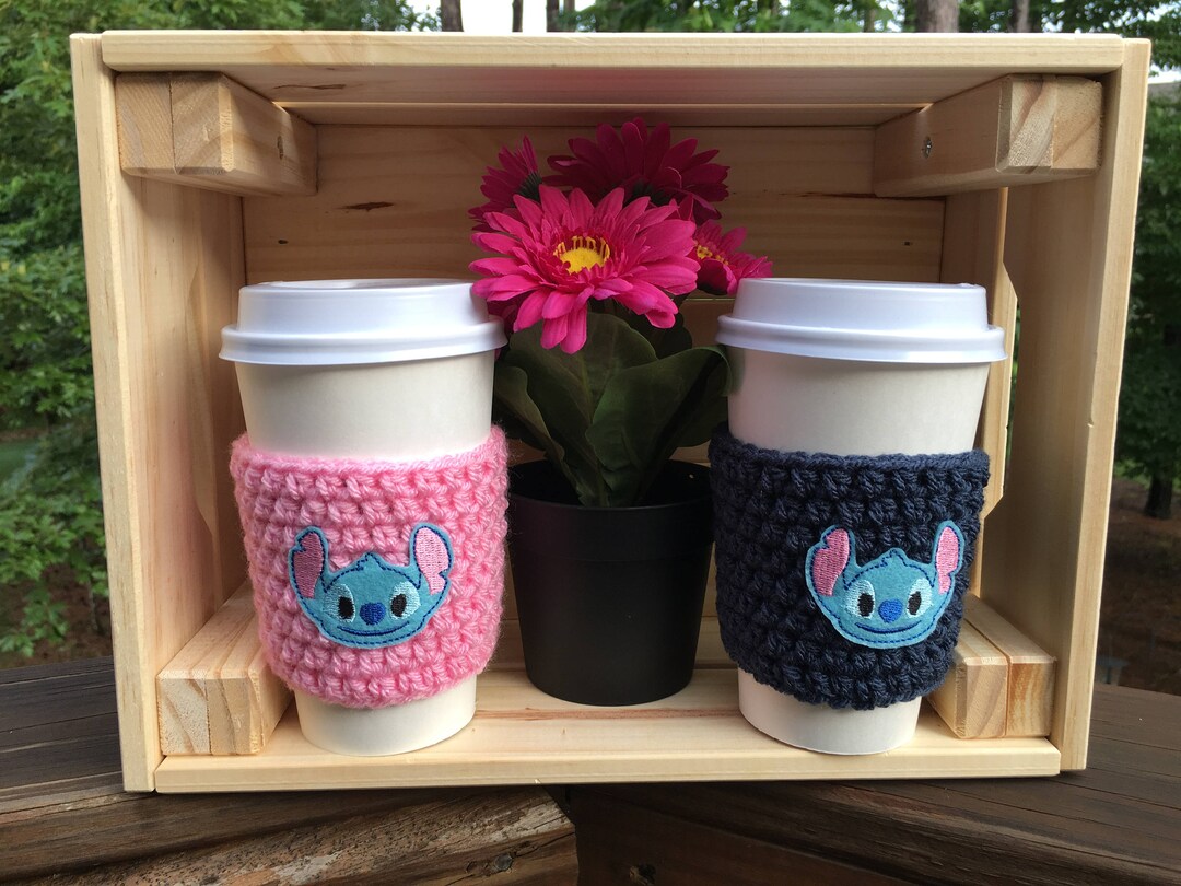Stitch Inspired Coffee Cozy - Etsy