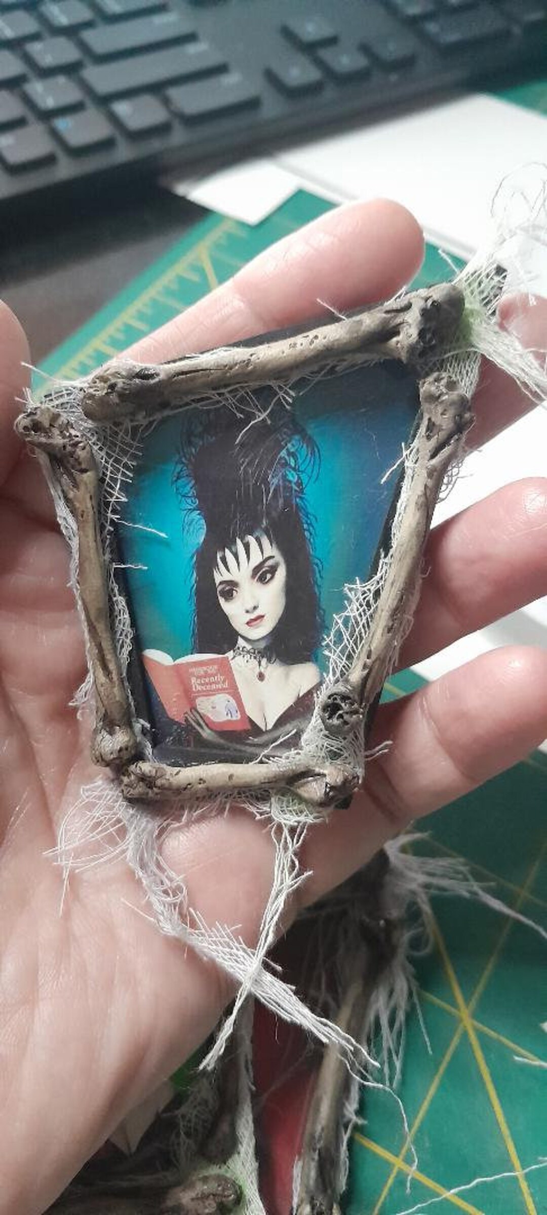 Miniature Beetlejuice's Portrait of LYDIA DEETZ OOAK - Etsy