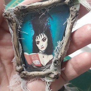 Miniature Beetlejuice's Portrait of LYDIA DEETZ OOAK - Etsy