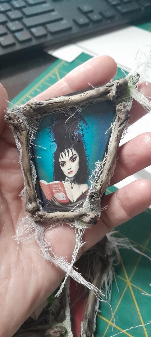 Miniature Beetlejuice's Portrait of LYDIA DEETZ OOAK - Etsy