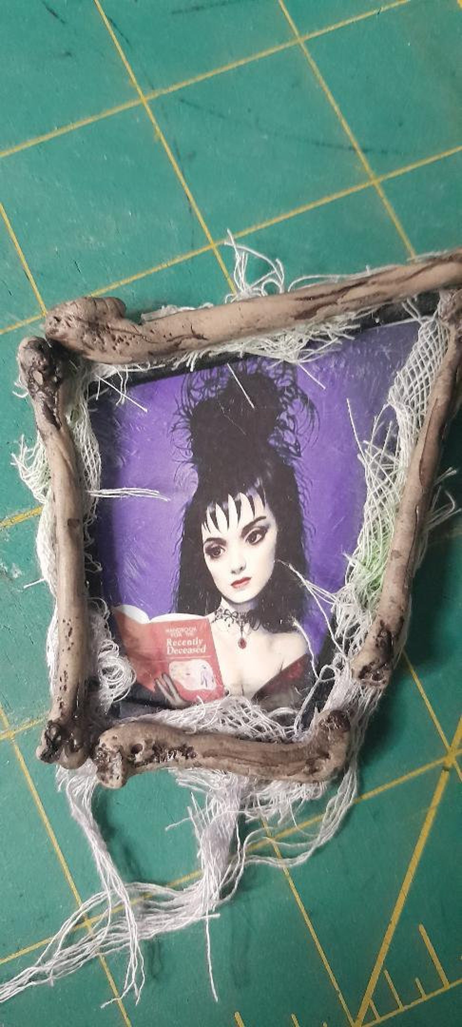 Miniature Beetlejuice's Portrait of LYDIA DEETZ OOAK - Etsy