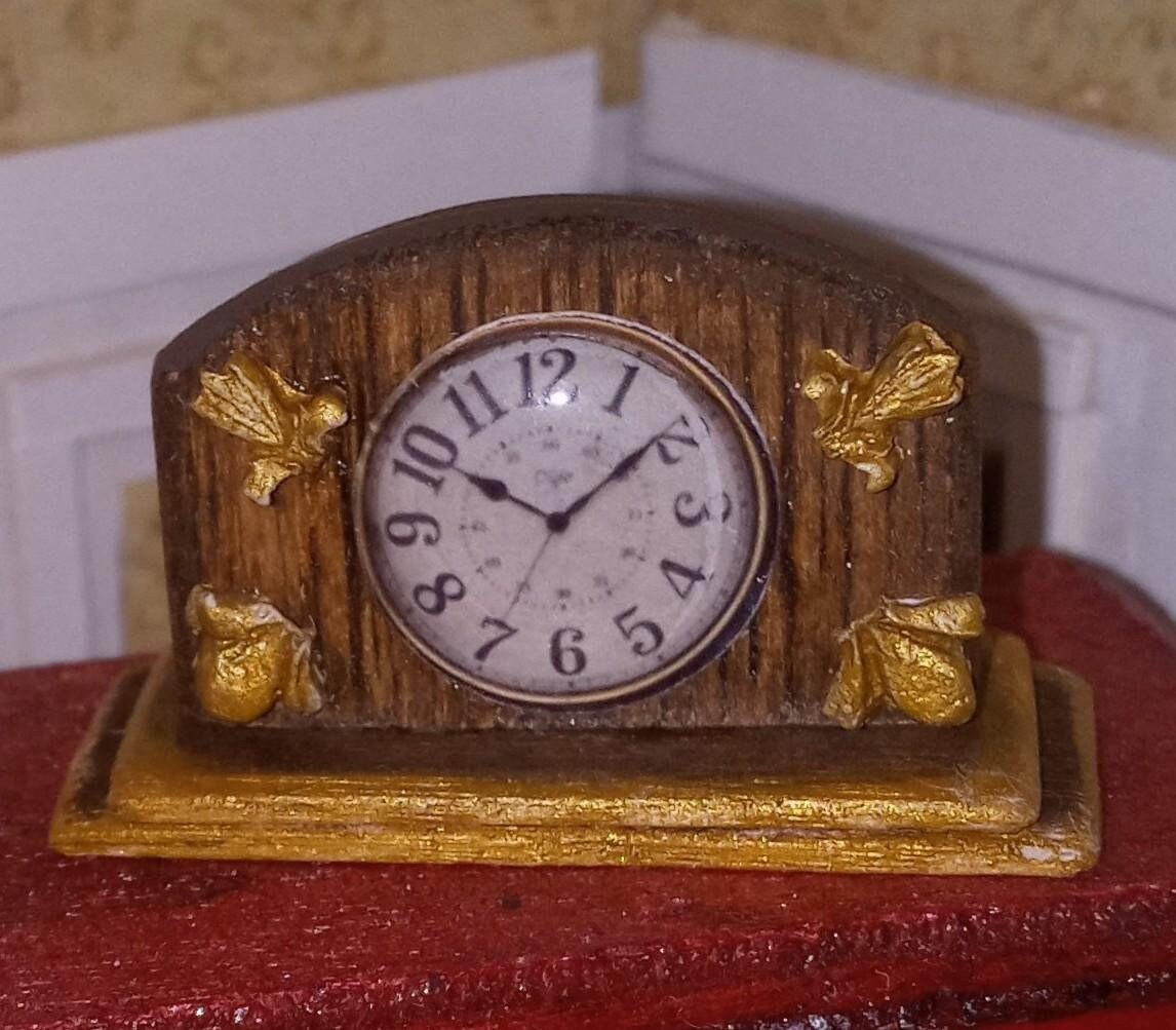 Miniature Dollhouse Antique Clocks OOAK Handmade - Etsy