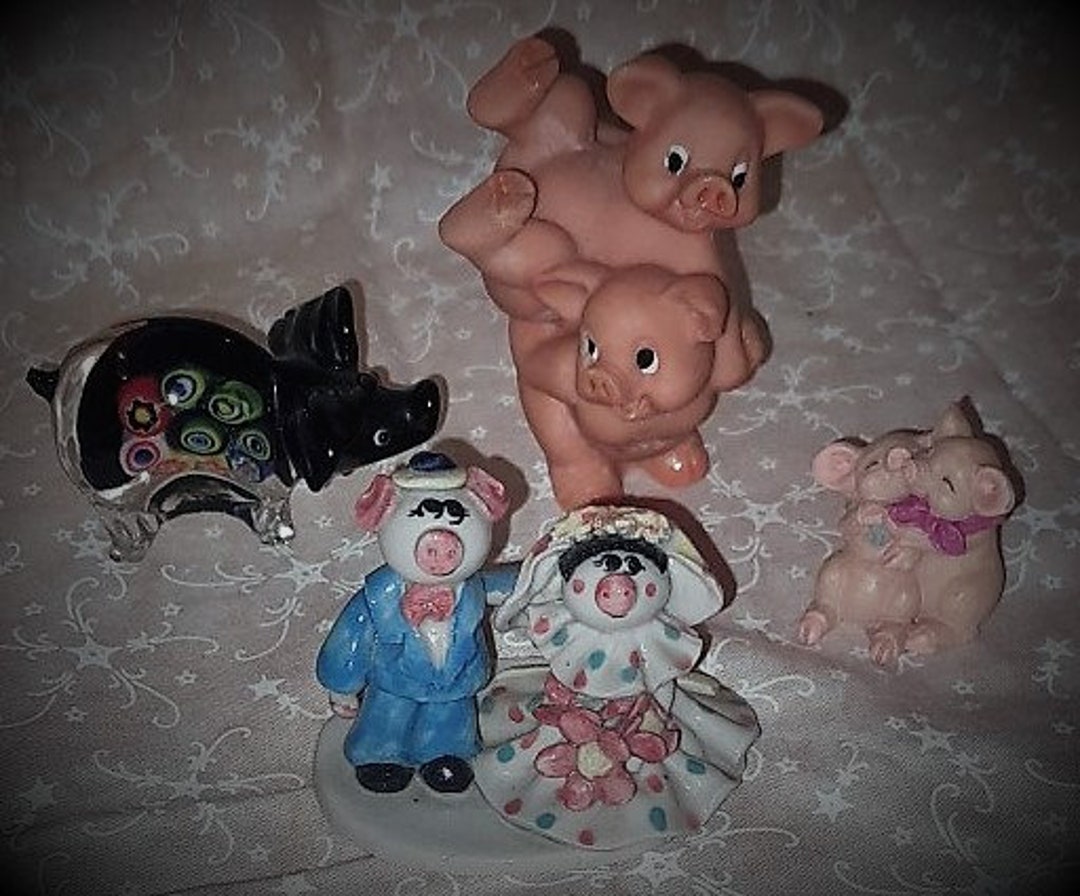 Vintage Pig Figurine Lot 4PC DESCRIPTION NOTES - Etsy