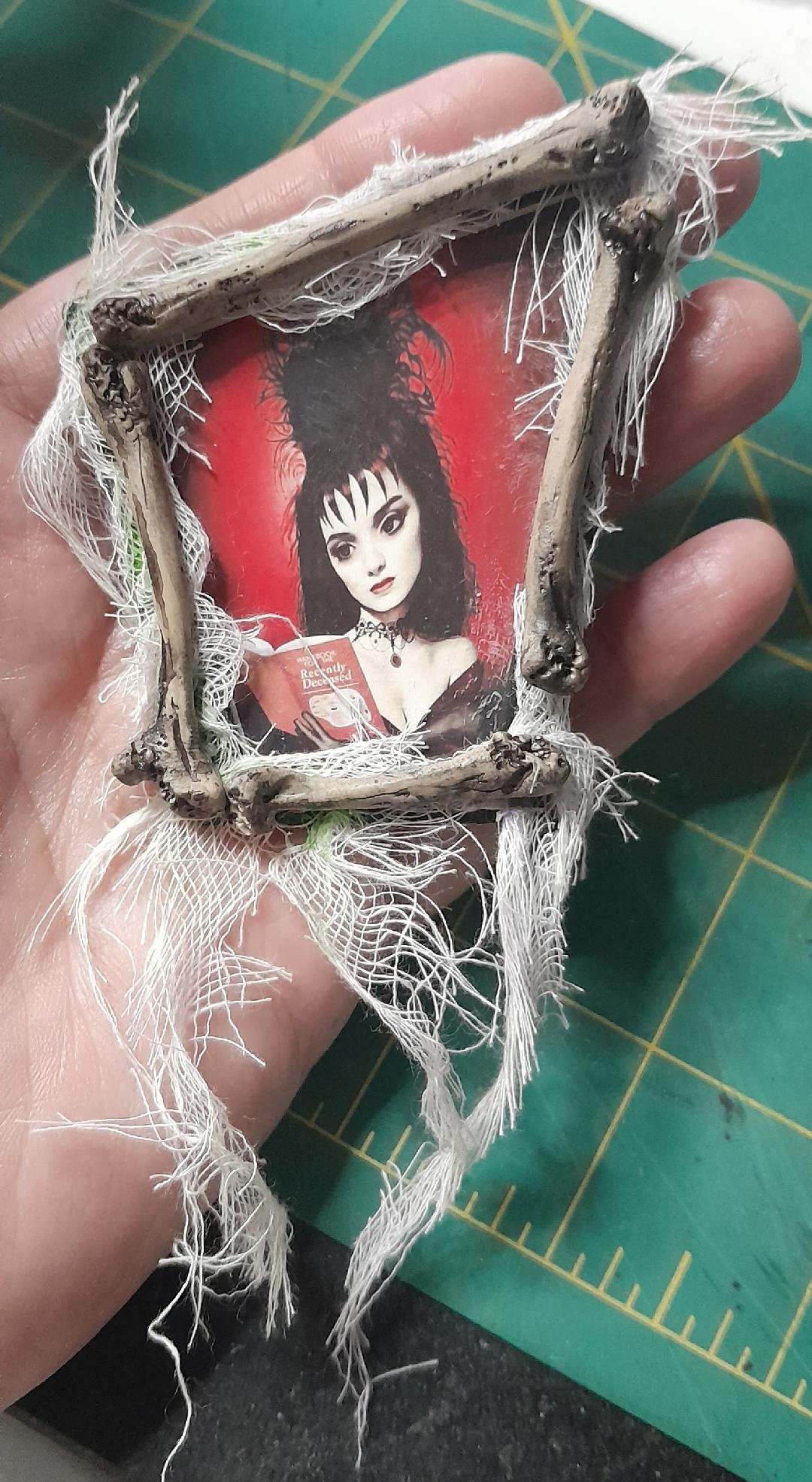 Miniature Beetlejuice's Portrait of LYDIA DEETZ OOAK - Etsy