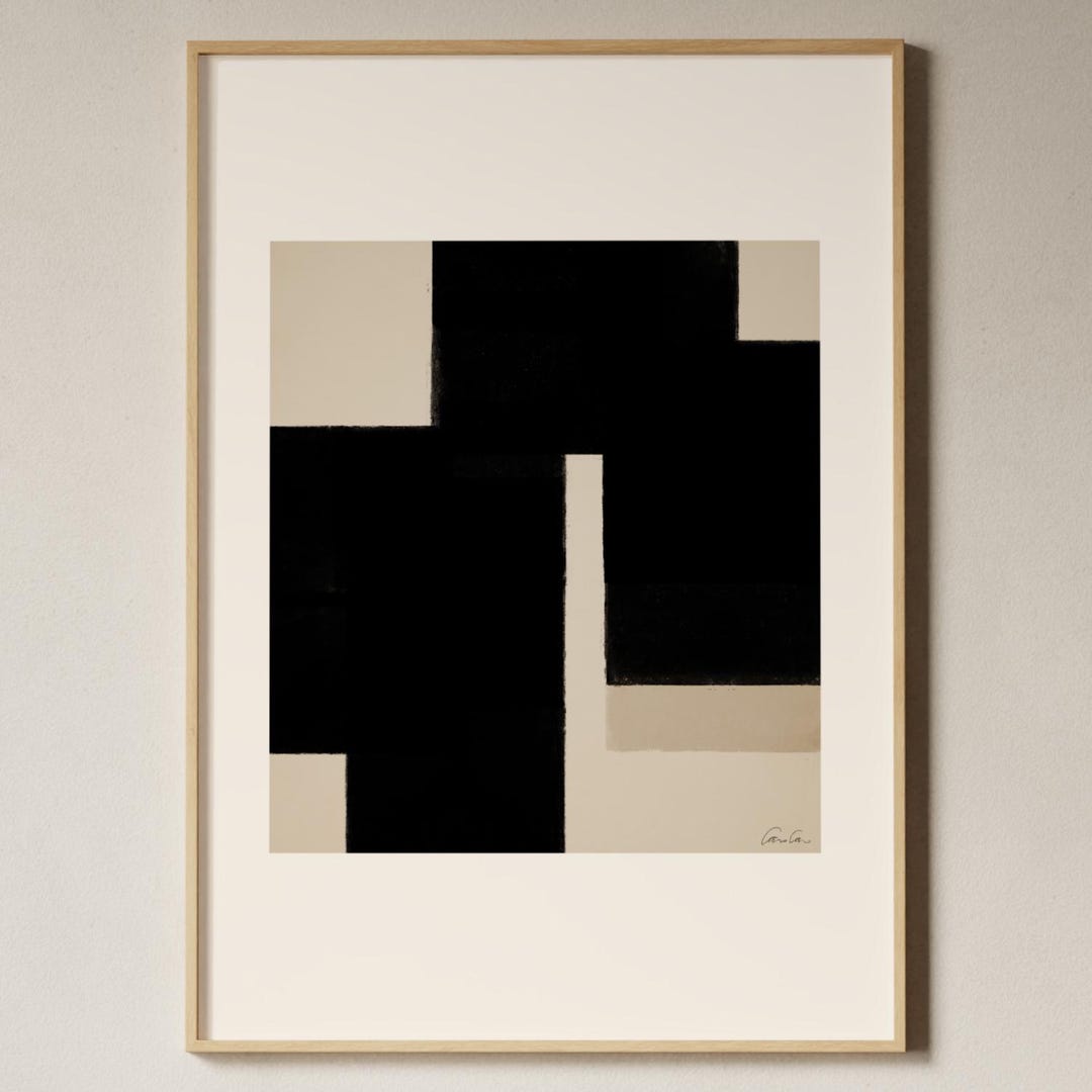 Black Abstract Poster, Abstract Fine Art Print, Textured Wall Art ...