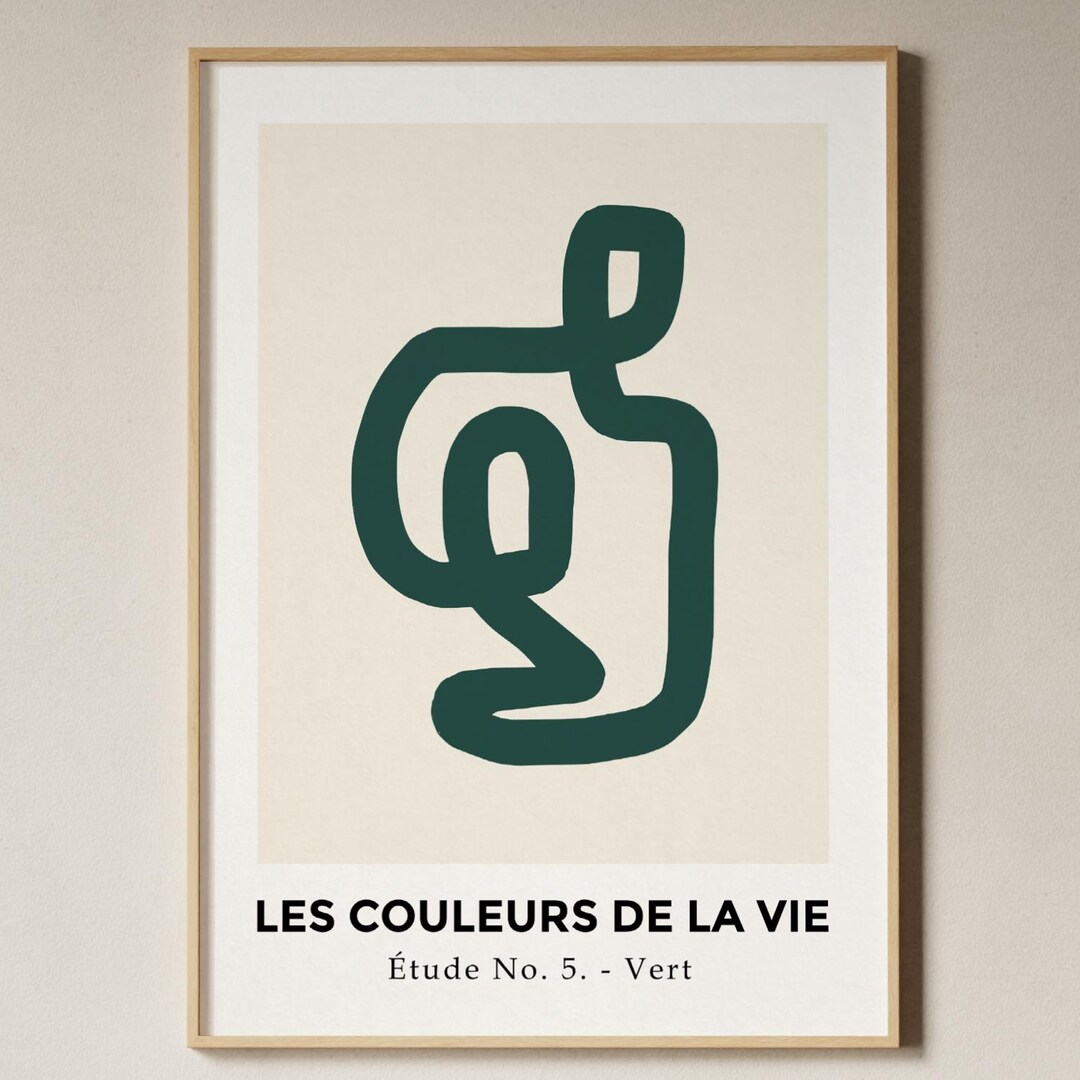 Green Art Gallery Poster, Exhibition Poster, Abstract Green Print ...
