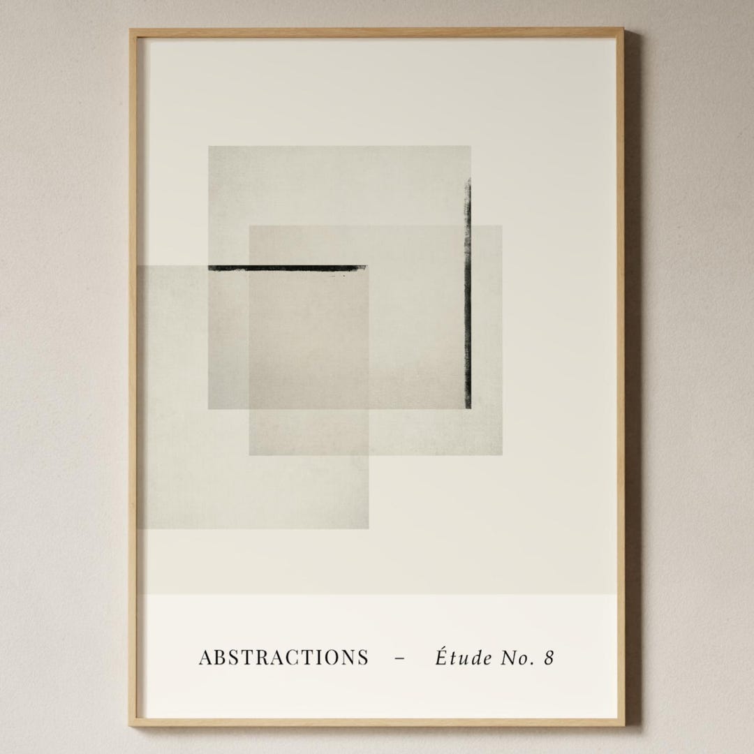 Modern Art Gallery Poster, Exhibition Poster, Abstract Print, Textured ...