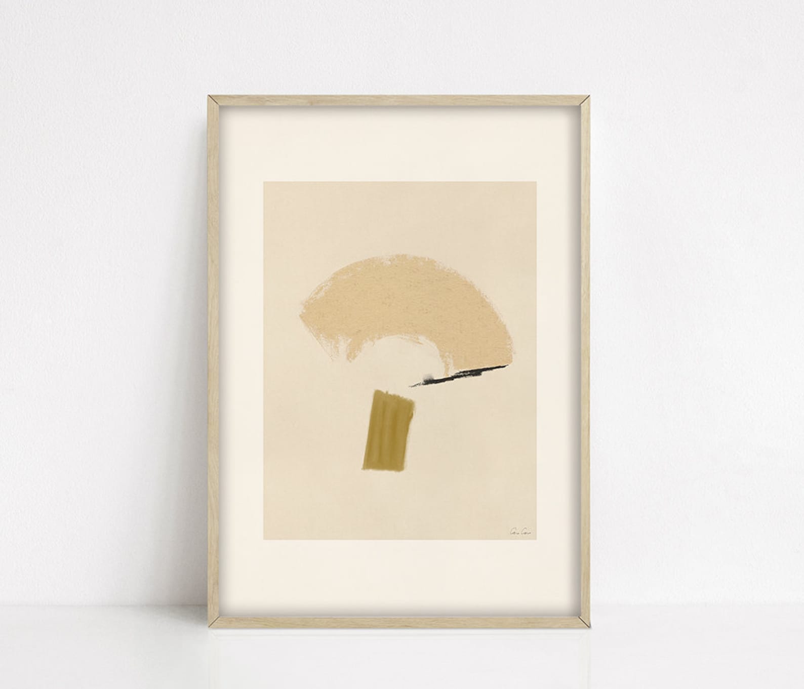 Abstract Fan Collage Art Minimalist Art Print Textured Art - Etsy