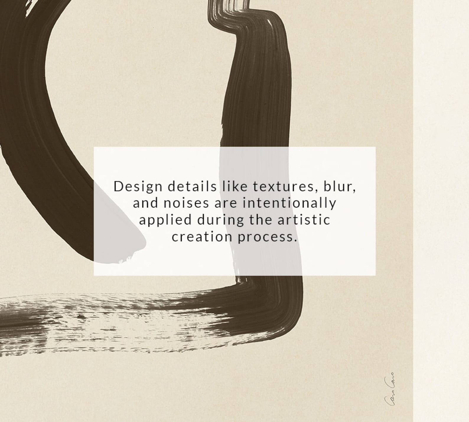 Brown Ink Art Print Neutral Abstract Art Minimalist Poster | Etsy