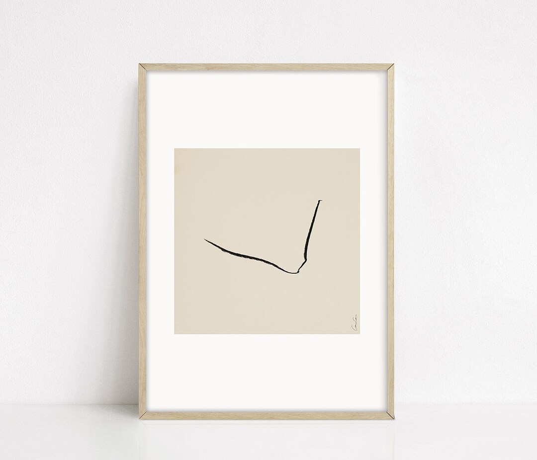 Minimalist Pencil Drawing Art Print, Giclée Fine Art Print, Charcoal ...