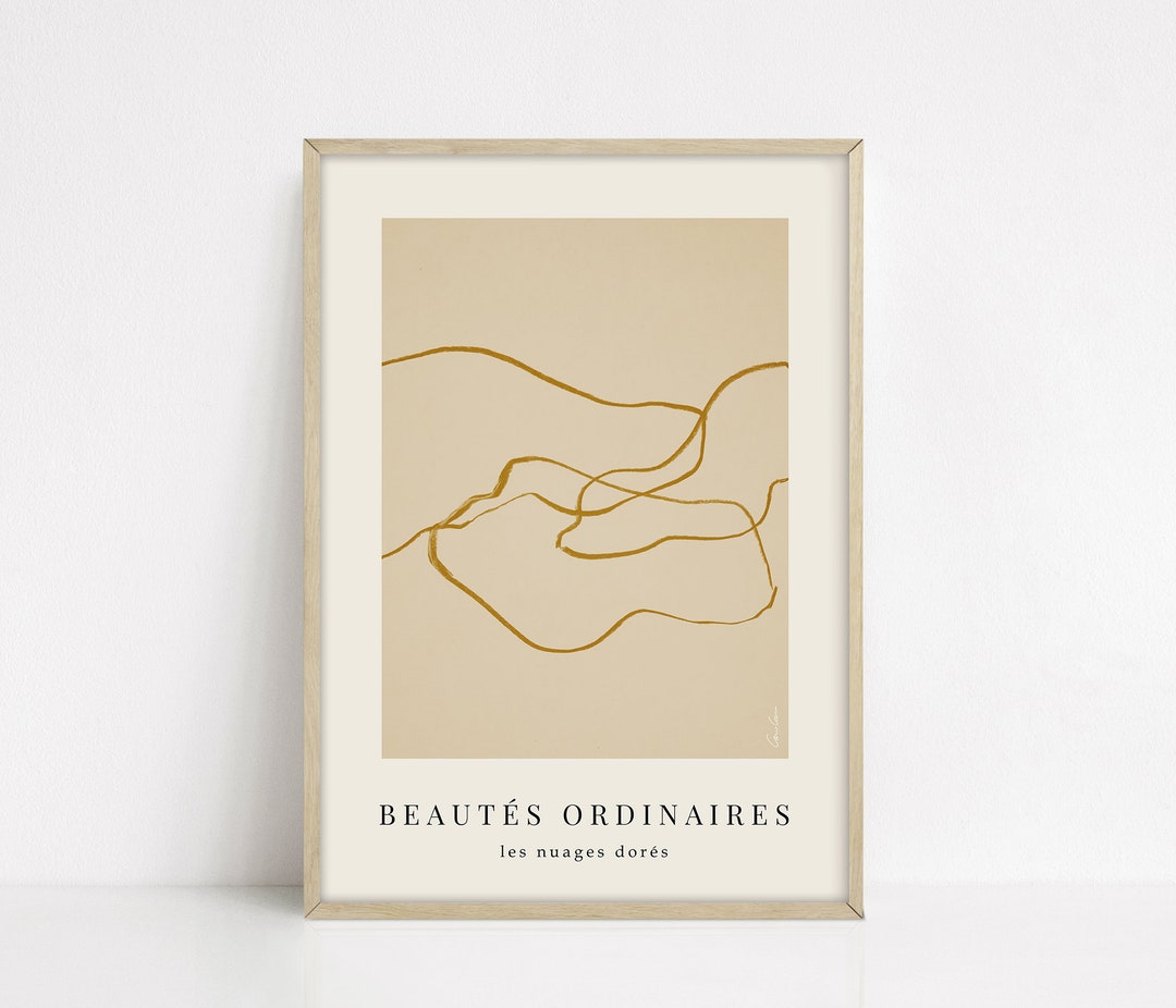 Pencil Drawing Art Poster, Exhibition Poster, Abstract Giclée Print ...