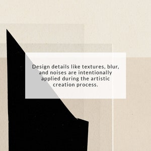 Textured Abstract Art Print: Minimalist Black and Cream Exhibition ...