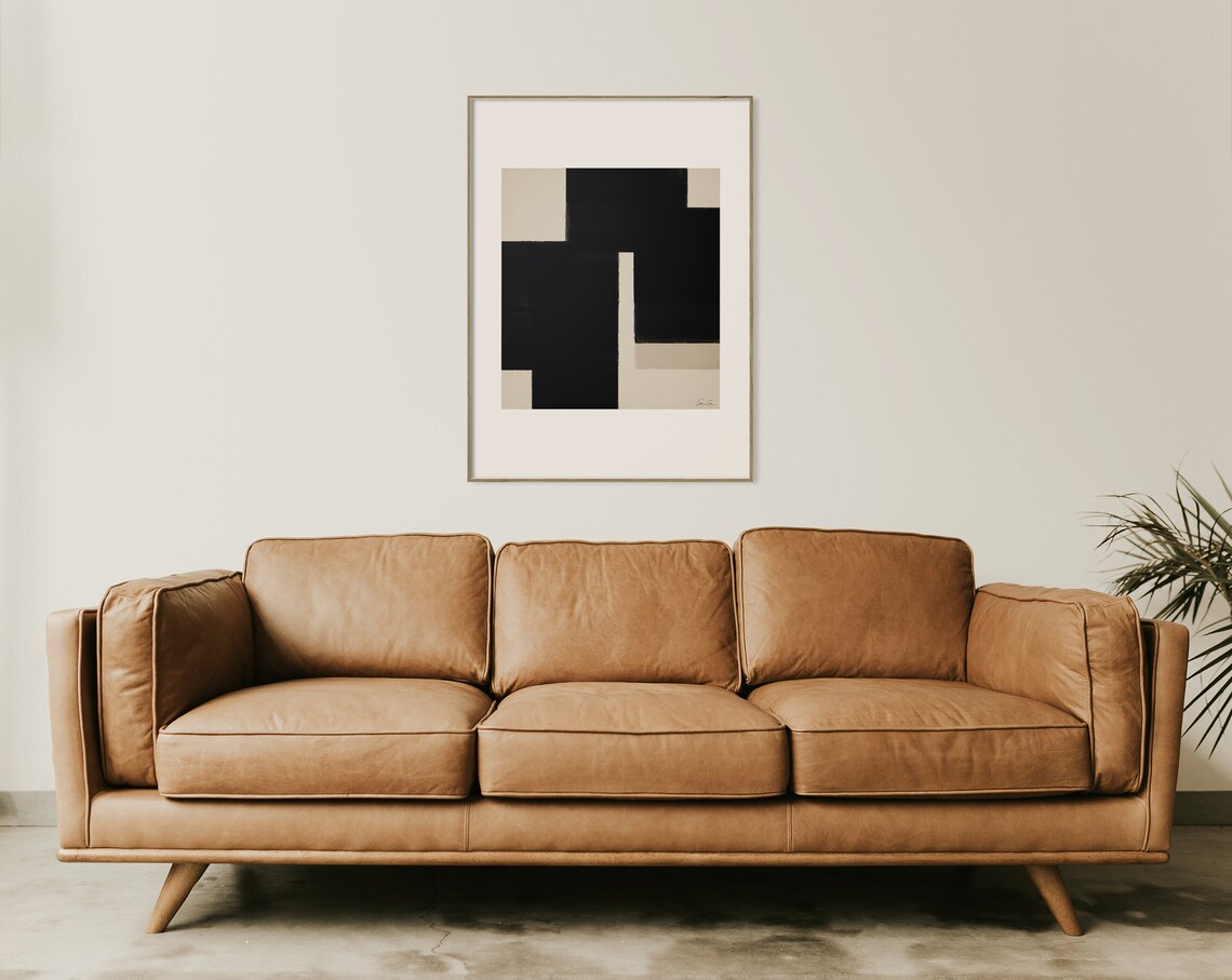 Black Abstract Poster Abstract Fine Art Print Textured Wall - Etsy