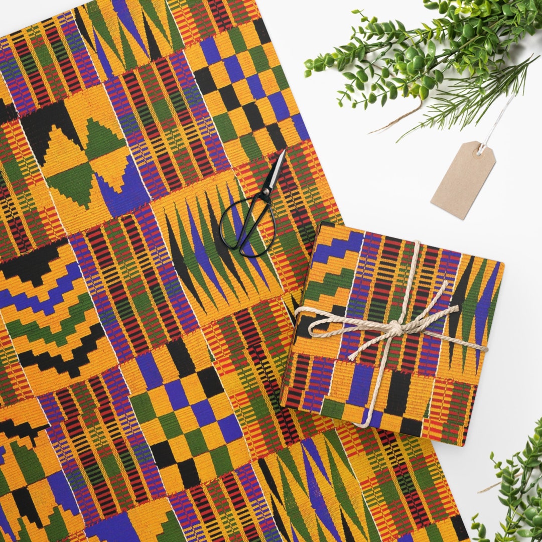 Kente Wrapping Paper - Etsy