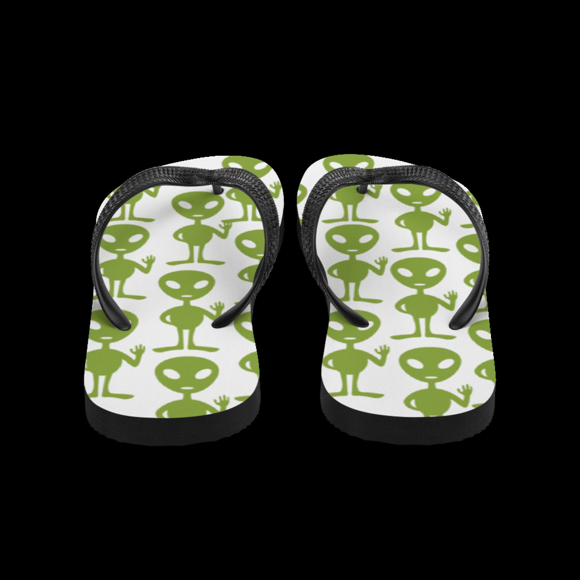 FUN Spaceman Space Man Green Alien Fun Flip-flops Flip Flops - Etsy
