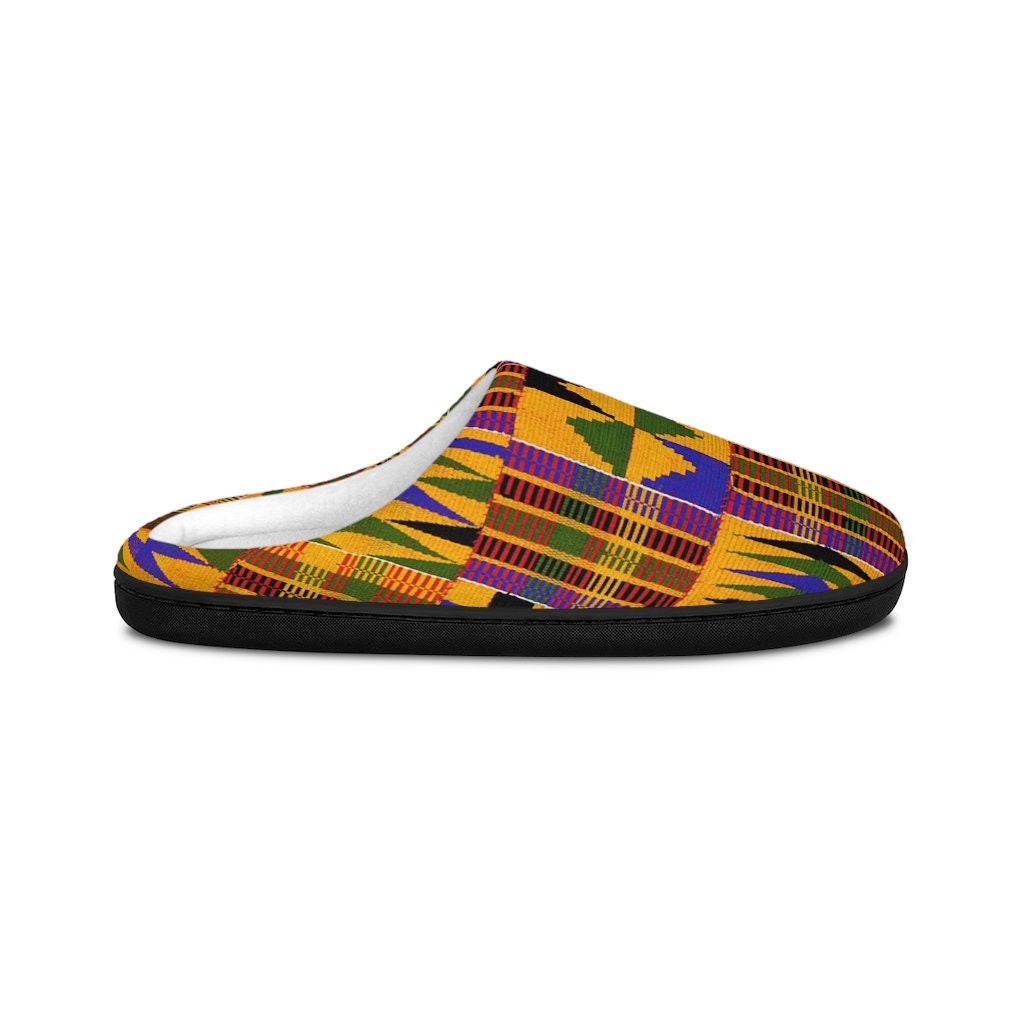 Kente Cloth Indoor Slippers - Etsy