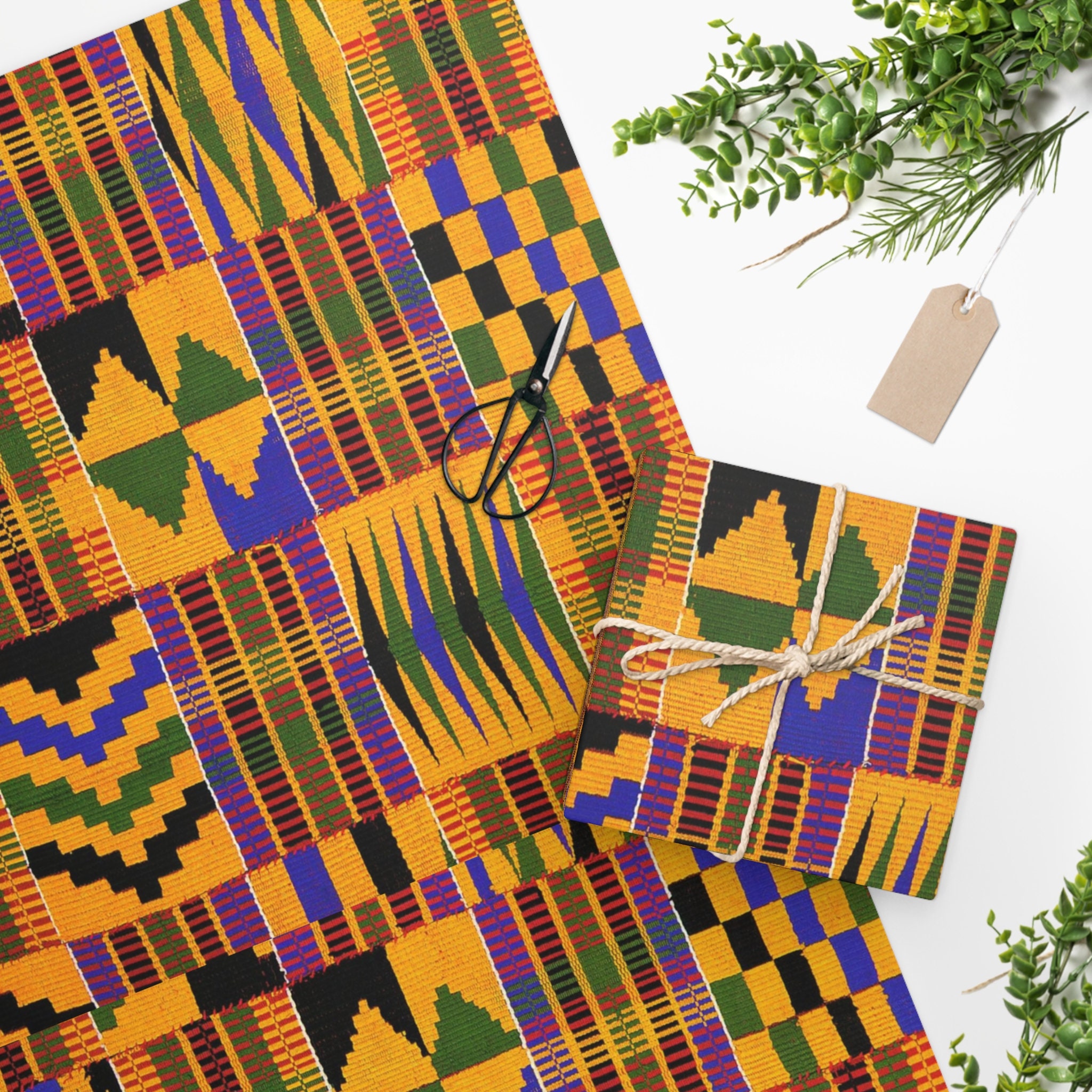 Kente Wrapping Paper - Etsy
