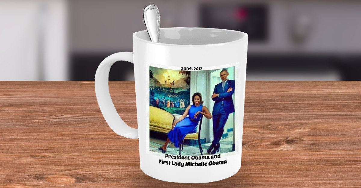 President Obama and First Lady Michelle Obama Coffee Novelty - Etsy