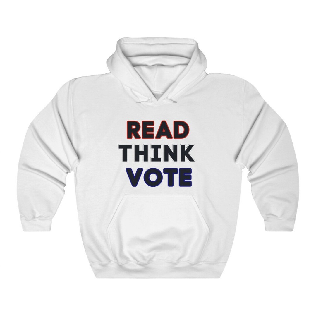 Leer Think Vote Novelty Election Unisex Heavy Blend Sudadera con ...