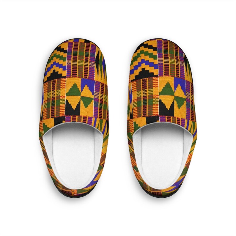 Kente Cloth Indoor Slippers - Etsy