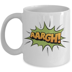 Comic Strip Aargh Coffee Mug Tea Cup Novelty Gift - Etsy