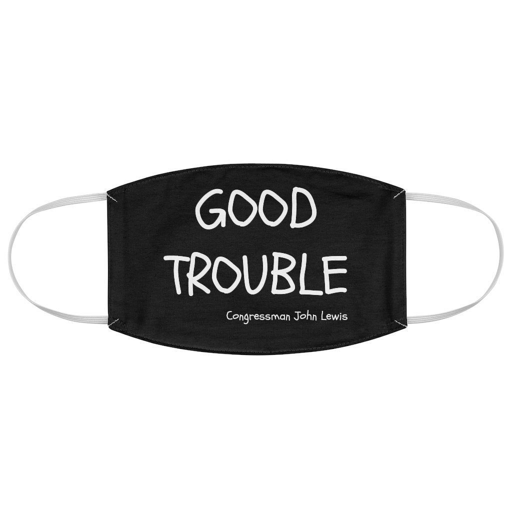 Black Good Trouble Congressman John Lewis Reusable Washable - Etsy