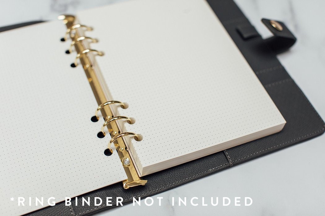 Bullet Journal Ring Binder INSERT PACK/ A5 Inserts for Ring | Etsy UK