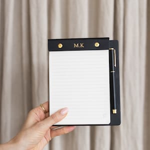 REFILLABLE NOTEPAD With a Matching Pen/personalised Refillable Notepad ...