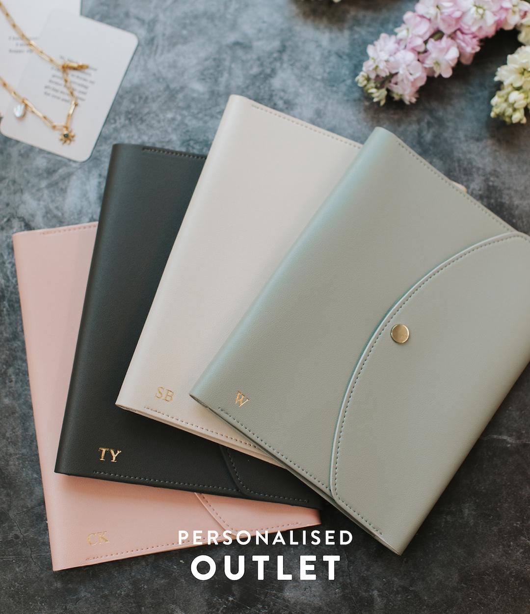 PERSONALISED OUTLET Organiser / Portfolio Seconds Sale Personalised ...