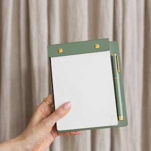 REFILLABLE NOTEPAD With a Matching Pen/personalised Refillable Notepad ...