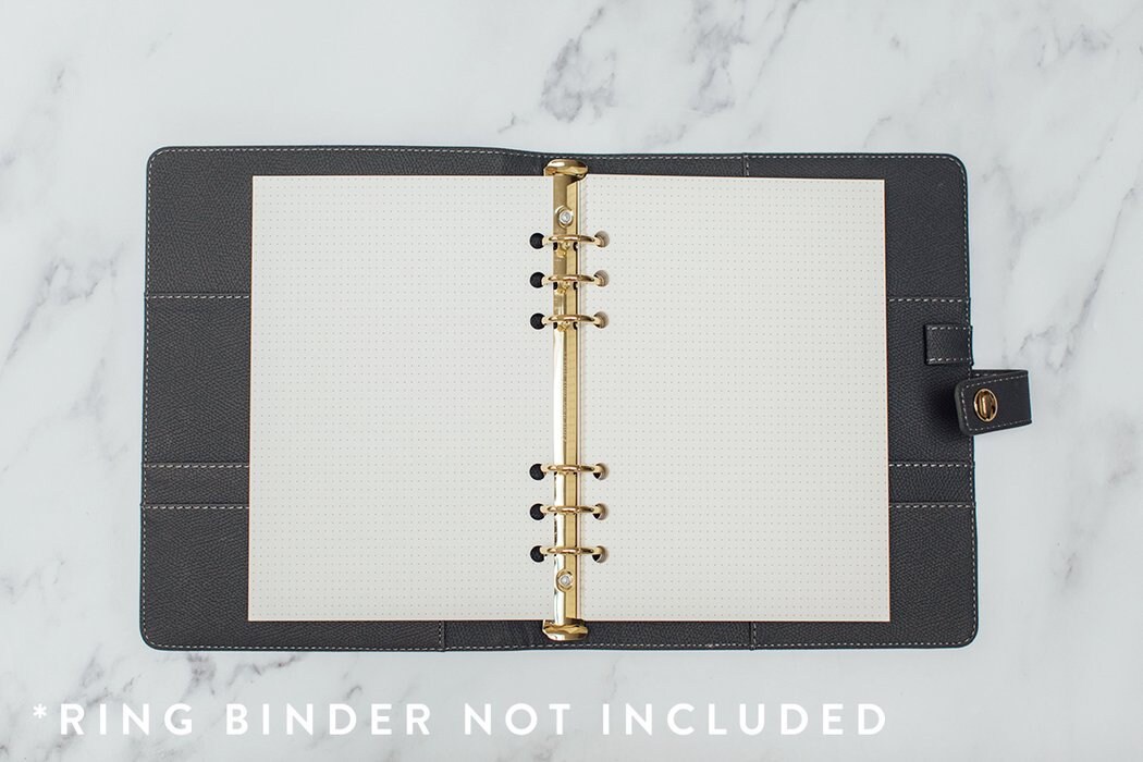 Bullet Journal Ring Binder INSERT PACK/ A5 Inserts for Ring | Etsy UK