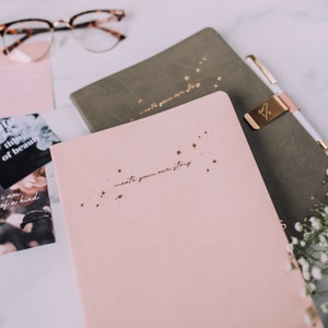 SOFT TOUCH NOTEBOOK/ Personalised Notebook/lined - Etsy