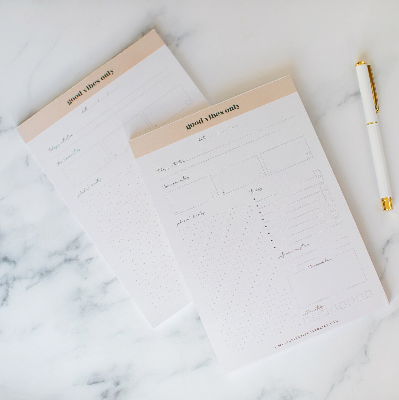 Daily Notepad Good Vibes Only - Etsy