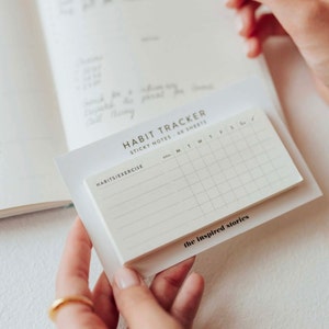 HABIT & EXERCISE TRACKER Sticky Notes/planning Essentials - Etsy