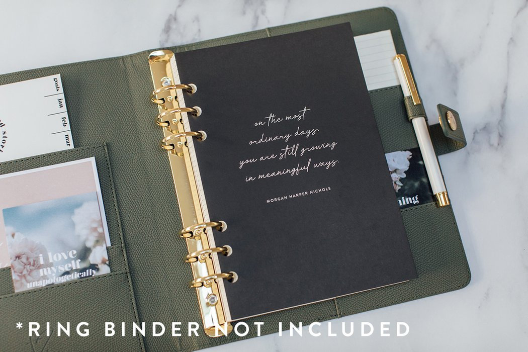 Bullet Journal Ring Binder INSERT PACK/ A5 Inserts for Ring | Etsy UK