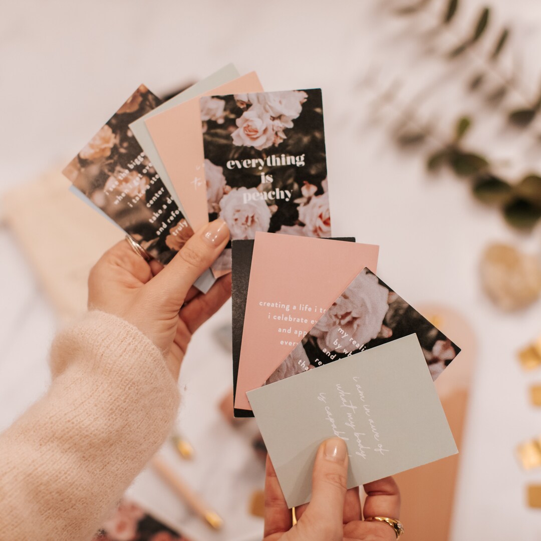 AFFIRMATION Card Set for Positivity/manifestation/inspirational Card ...