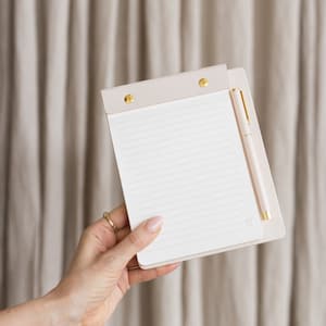 REFILLABLE NOTEPAD With a Matching Pen/personalised Refillable Notepad ...