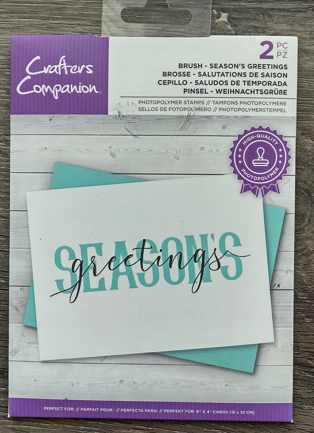Crafters Companion Season's Greetings Stamp Set - Etsy
