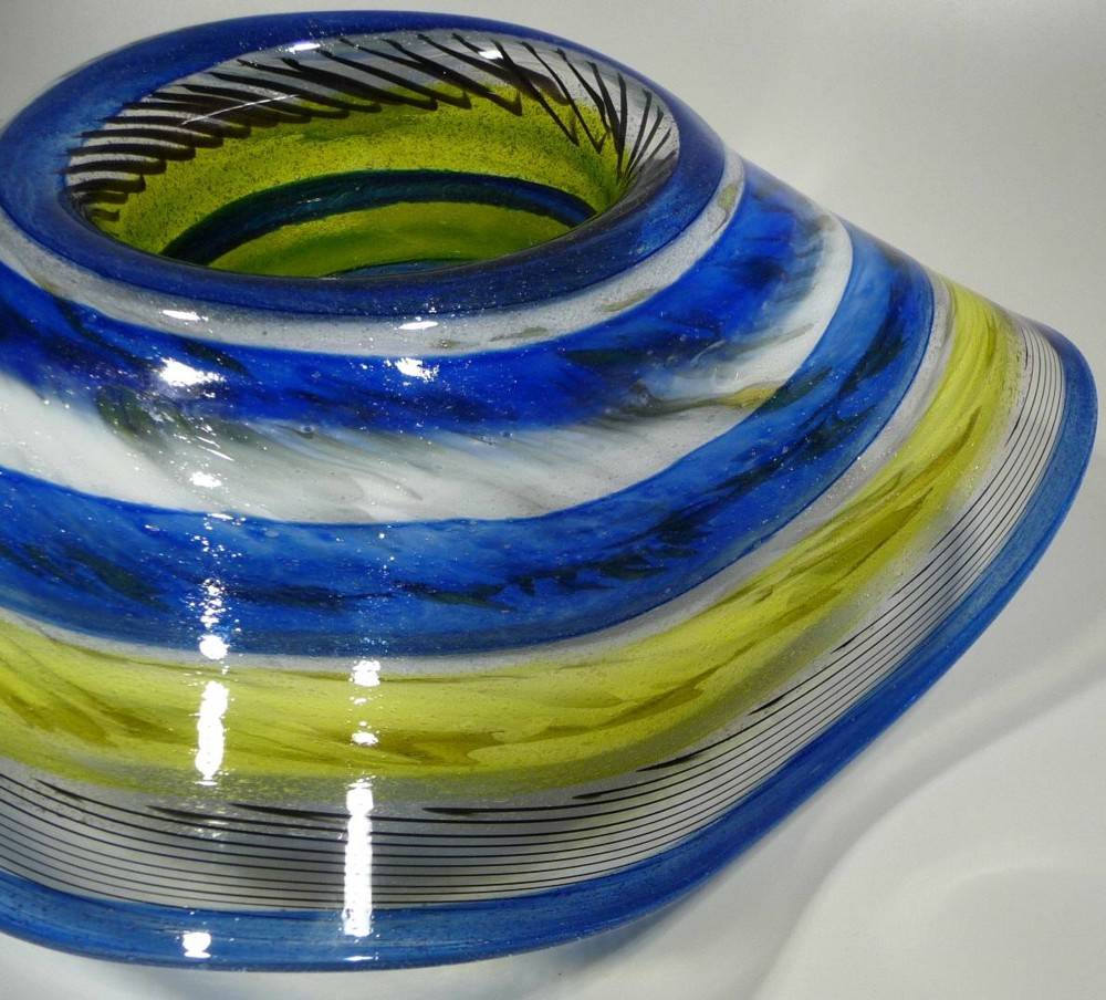 17 Hand Blown Glass Bowl Original Design by Dirwood | Etsy
