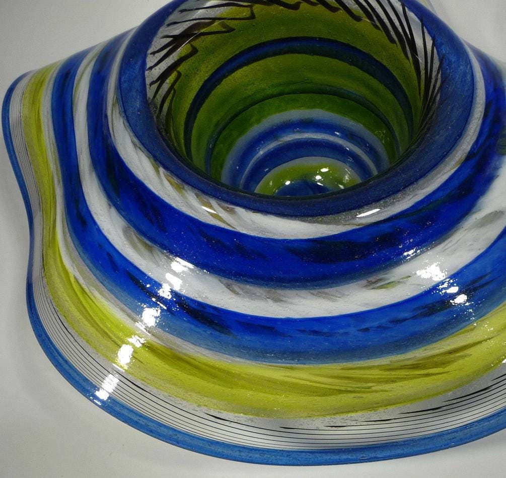 17 Hand Blown Glass Bowl Original Design by Dirwood | Etsy