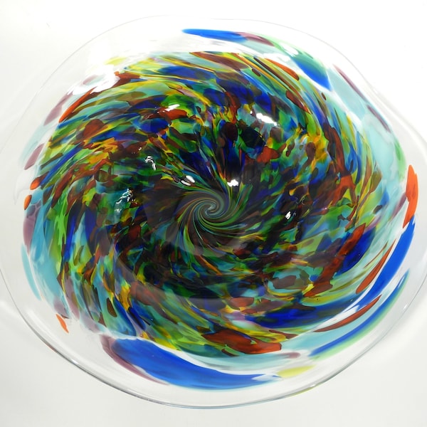 Hand Blown Glass Wall Plates - Etsy