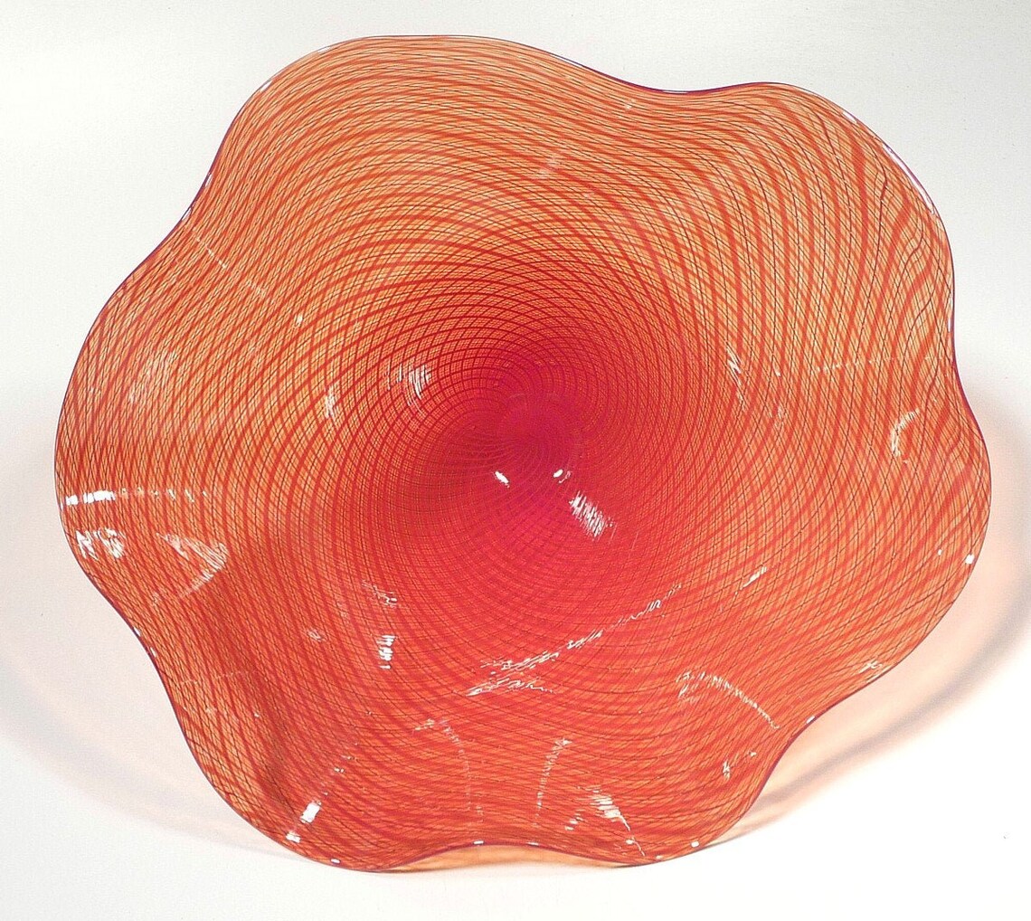 12 Reticello Hand Blown Glass Vase / Bowl Original | Etsy