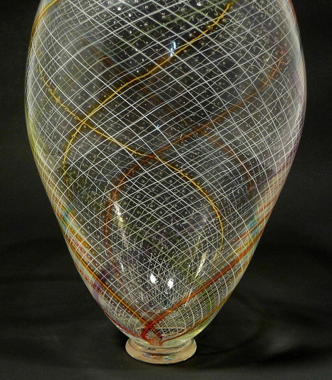 10 Reticello Hand Blown Glass Vase Original Design by - Etsy