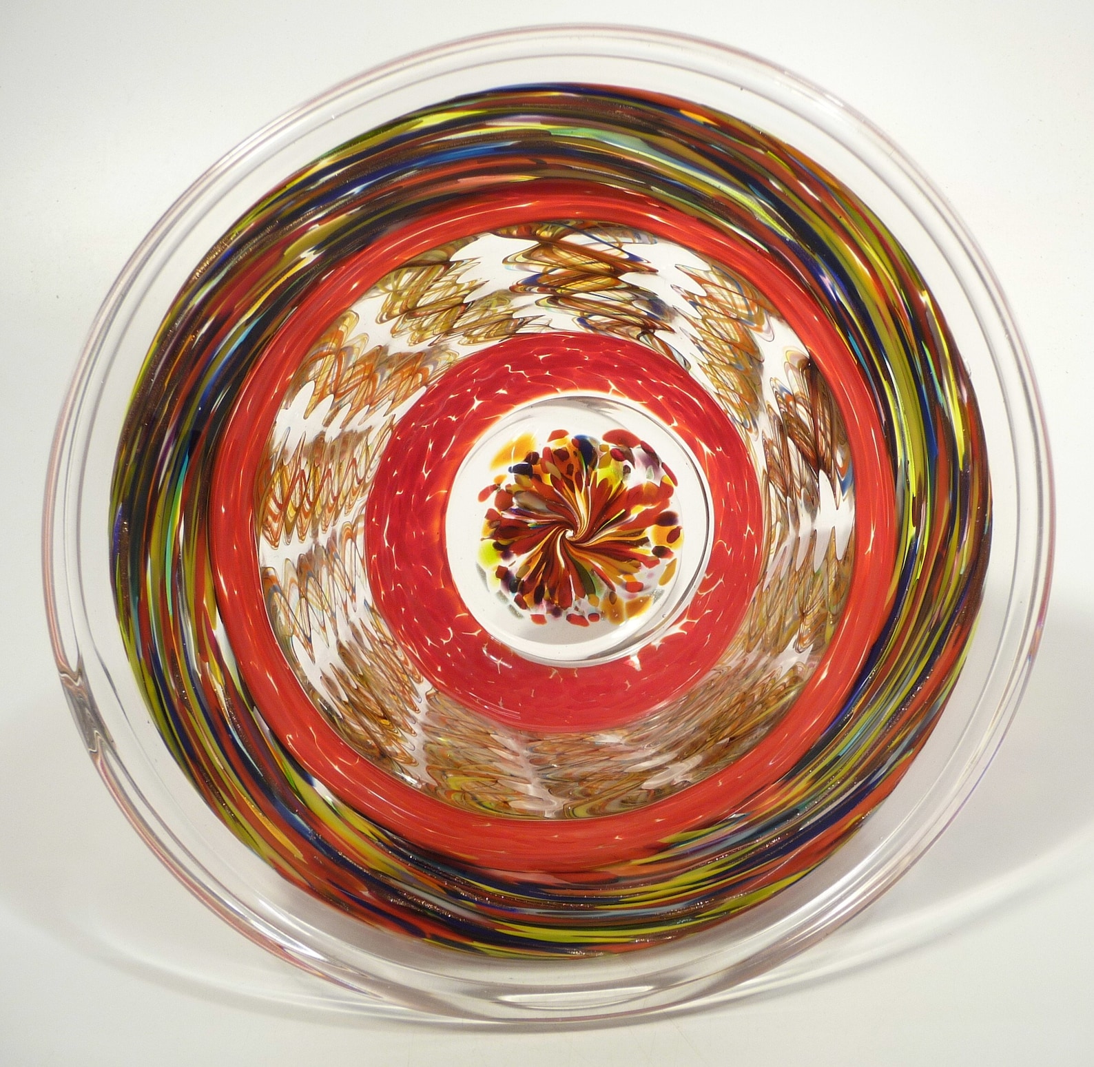 Hand Blown Glass Bowl - Original Design by Dirwood Glass - Complex ...