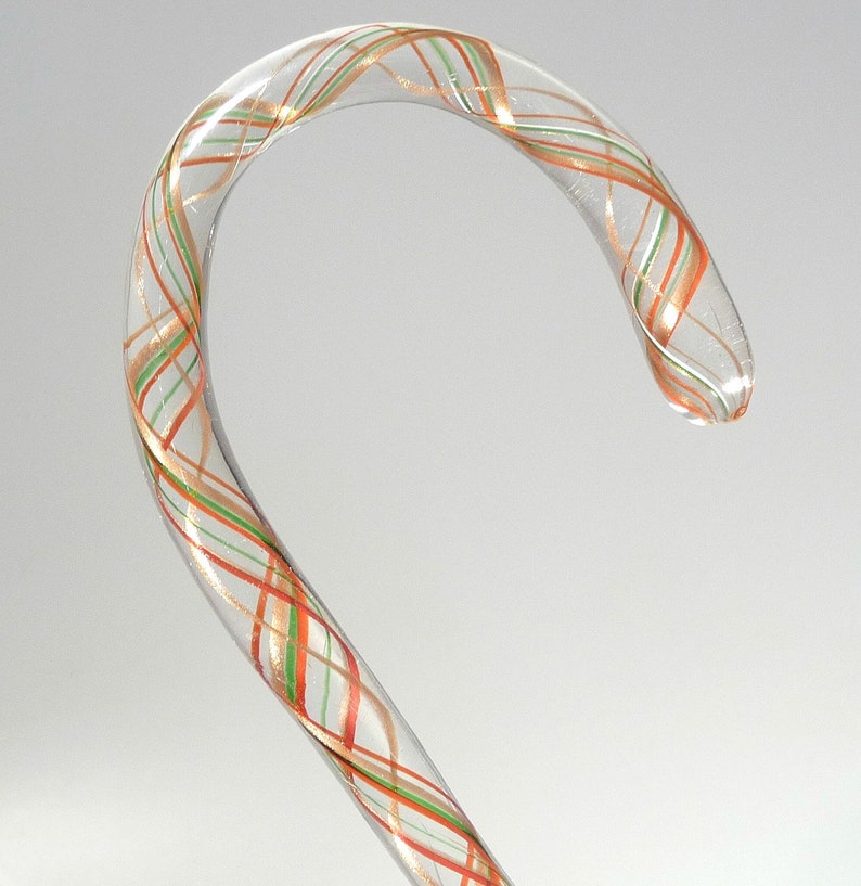 Set of 6 Hand Blown Glass Art Christmas Glass Candy Canes - Etsy